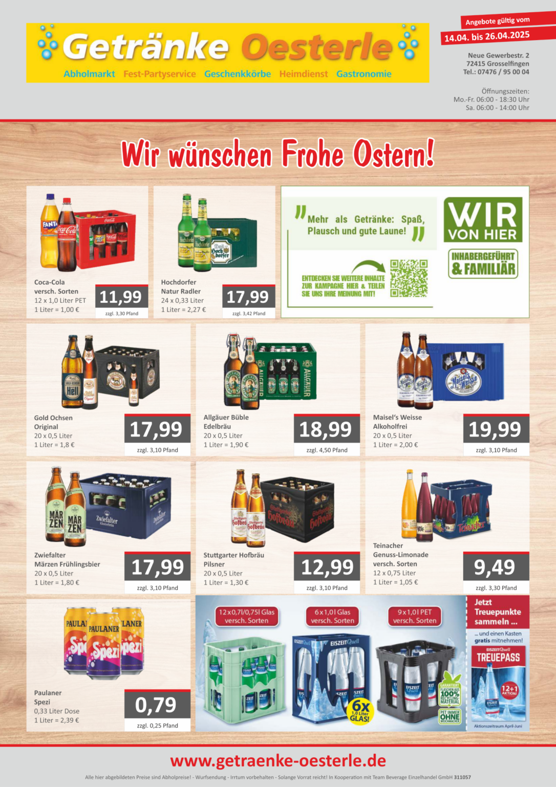 Angebote – Getränke Oesterle